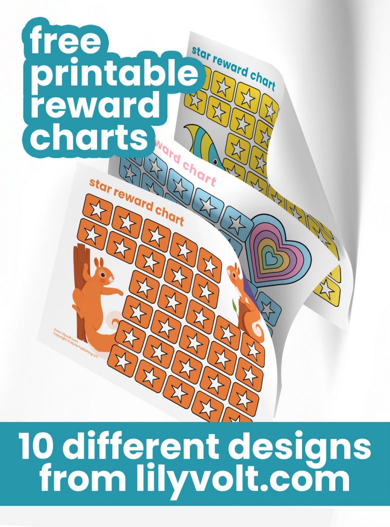 10 free printable reward charts to motivate kids: Fill in the stars ...